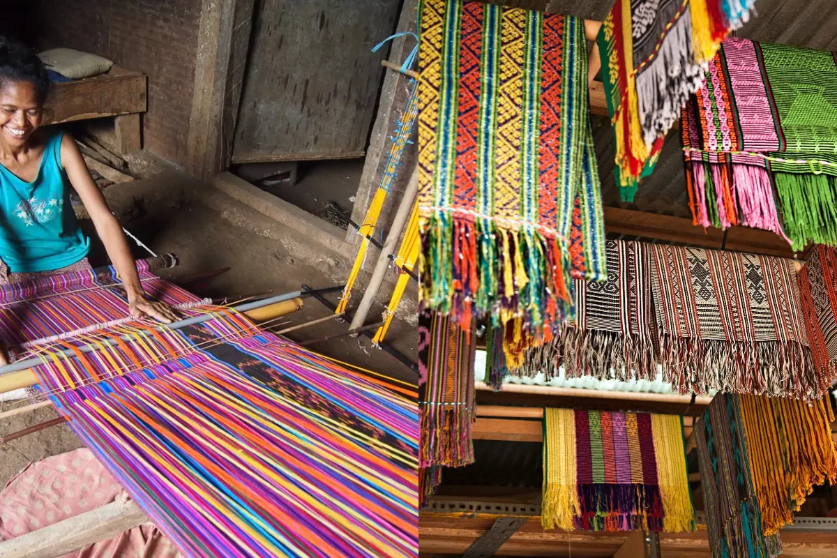 Keunikan Tenun Tradisional Kain Tais Feto dan Tais Mane di Timor Leste ...