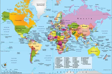 Peta Dunia yang Digambarkan dengan Bidang Datar Ini Hasilkan Distorsi ...