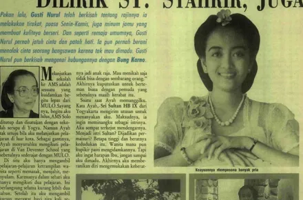 Gusti Nurul Si Jelita yang Diminati Banyak Pria: Dilamar HB IX, Dilirik ...