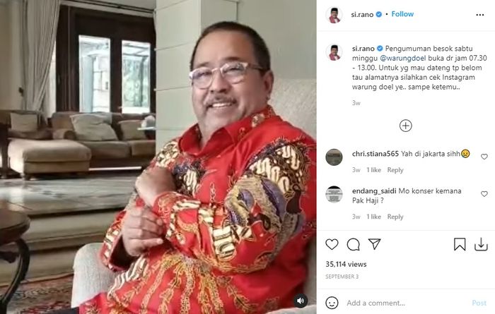 Penampakan Rumah Rano Karno dengan Konsep Pedesaan, Masih Simpan Oplet ...