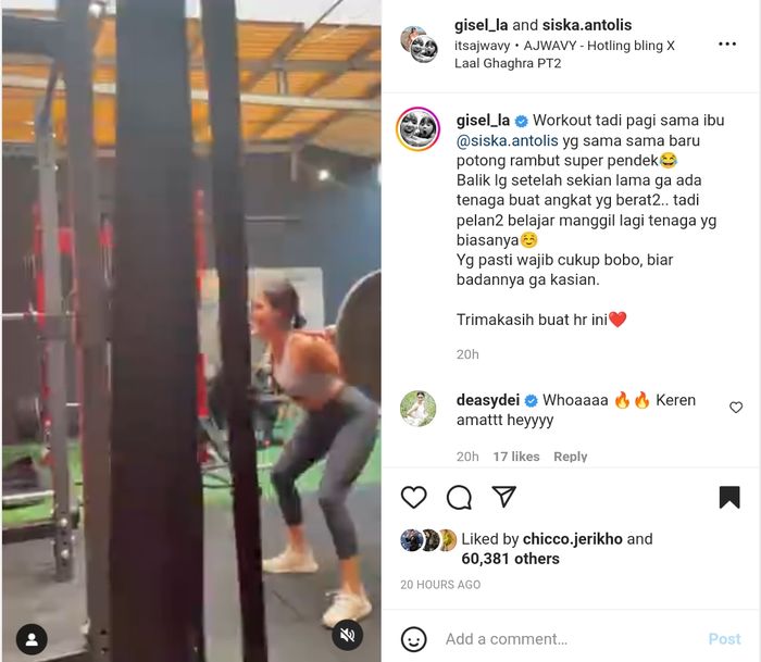 Pamer Momen Olahraga dan Angkat Beban dengan Gaya Rambut Pendek Baru ...