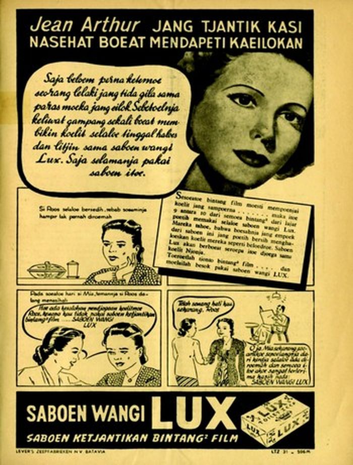 Model Iklan Jean Arthur Menjadi Poros Kecantikan di Hindia Belanda ...