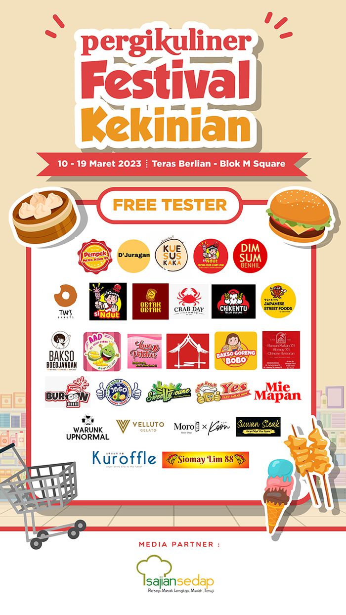 Bisa Dapat Free Tester Makanan Kekinian di Pergi Kuliner Festival ...