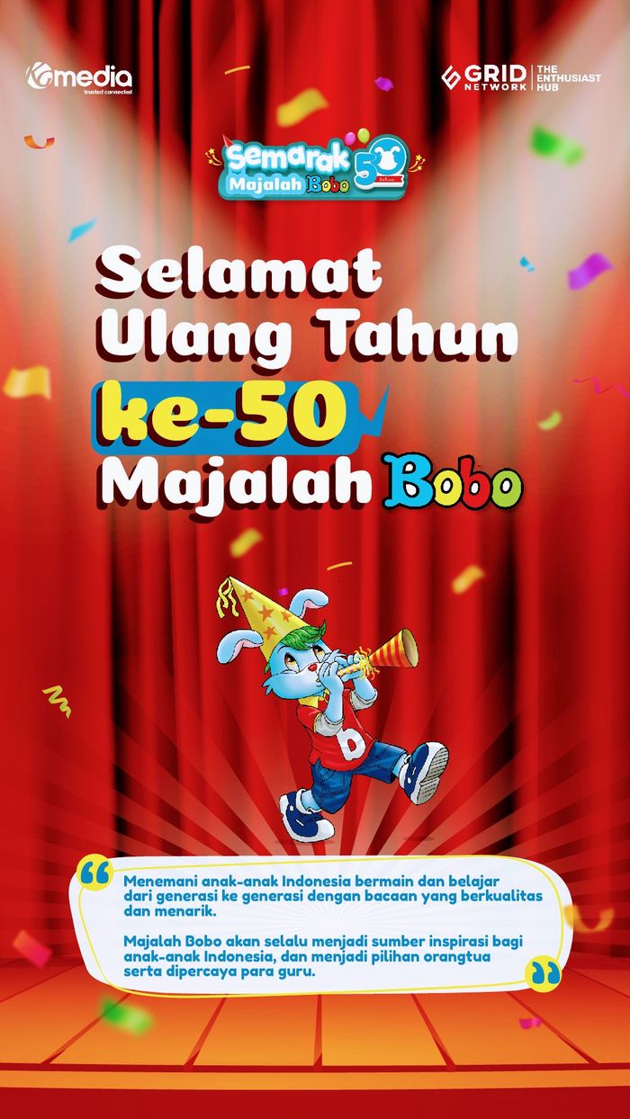 Bobo Berulang Tahun Ke-50! Dirayakan Virtual dengan Acara Menghibur dan ...