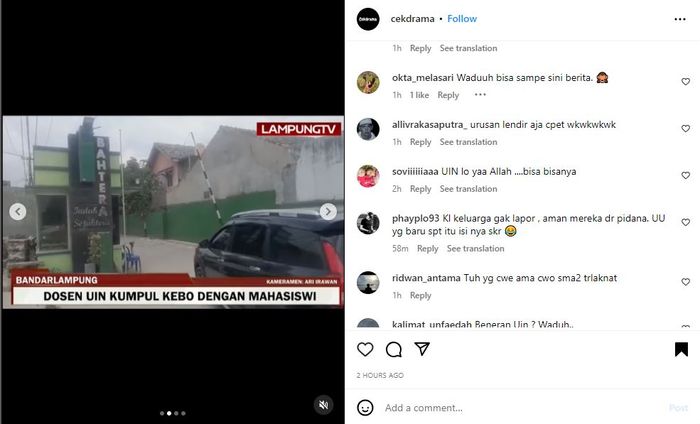 Padahal Punya Istri Sah, Dosen UIN Lampung Malah Ewita Sama Mahasiswi di Perumahan Sampai Kena ...