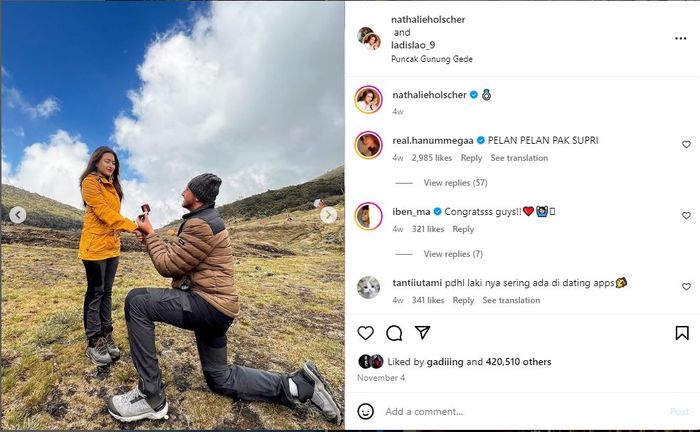 Nathalie Holscher Beberkan Rencana Menikah dengan Ladislao Tahun Depan: Doain Aja Ya!