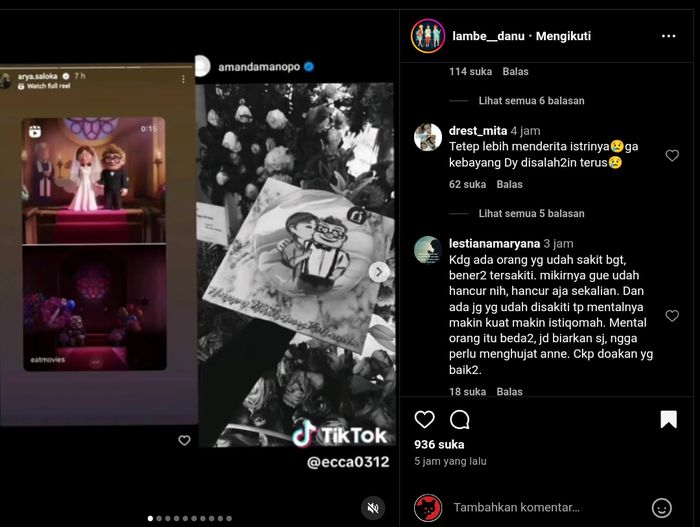 Bak Bikin Lovestagram, Arya Saloka dan Amanda Manopo Kompak Unggah Hal Ini, Isu Perselingkuhan ...