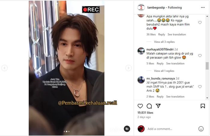 Makin Tua Makin Hot, Intip Penampilan Jerry Yan Tao Ming Tse 'Meteor ...