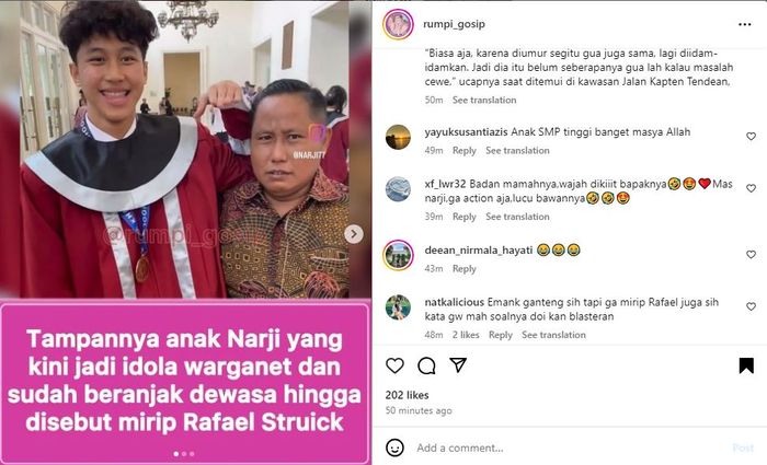 Paras Menawan Anak Narji Viral hingga Dipuji Mirip Pesepak Bola Rafael ...