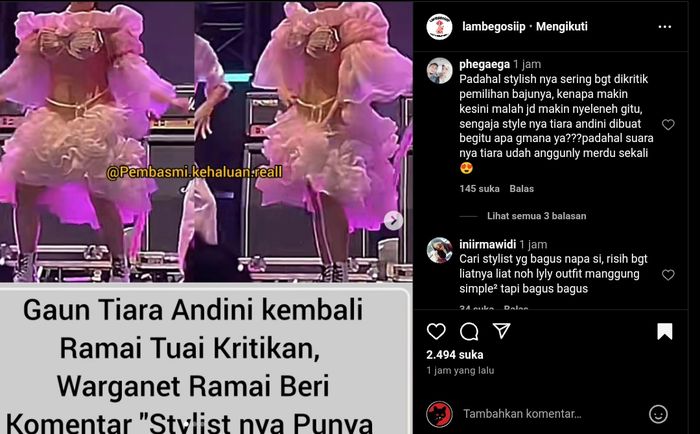Dress Tiara Andini Saat Sedang Konser Tuai Kritikan, sang Penyanyi ...