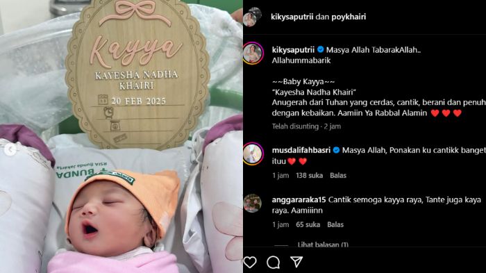 Selamat! Kiky Saputri Melahirkan, Inilah Nama Anak Pertamanya Selamat! Kiky Saputri Melahirkan, Inilah Nama Anak Pertamanya