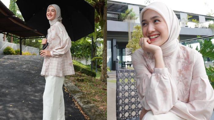 Contek Gaya Hijab dan Paduan Outfit ala Cut Syifa, Santai, Chic sampai ...