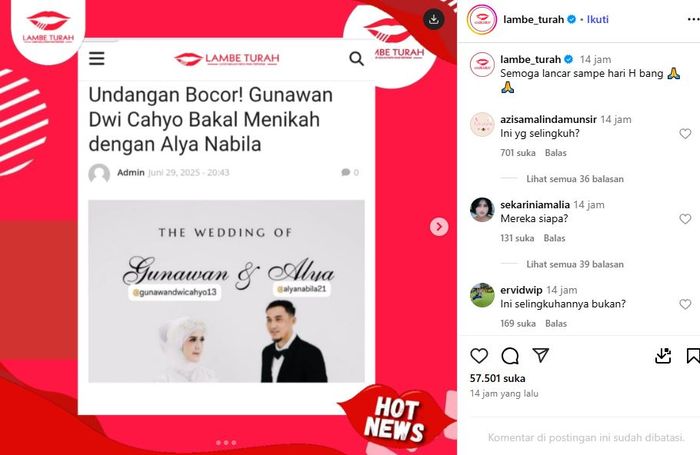 Heboh Undangan Pernikahan Gunawan Dwi Cahyo, Nikah dengan Wanita yang Kepergok di Alun-alun Kediri?