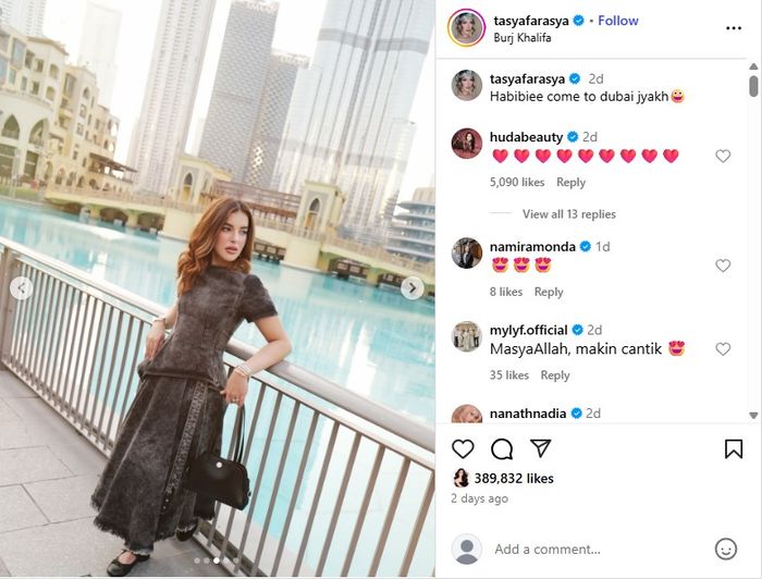Gugat Cerai Ahmad Assegaf, Tasya Farasya Asyik Liburan ke Dubai ...