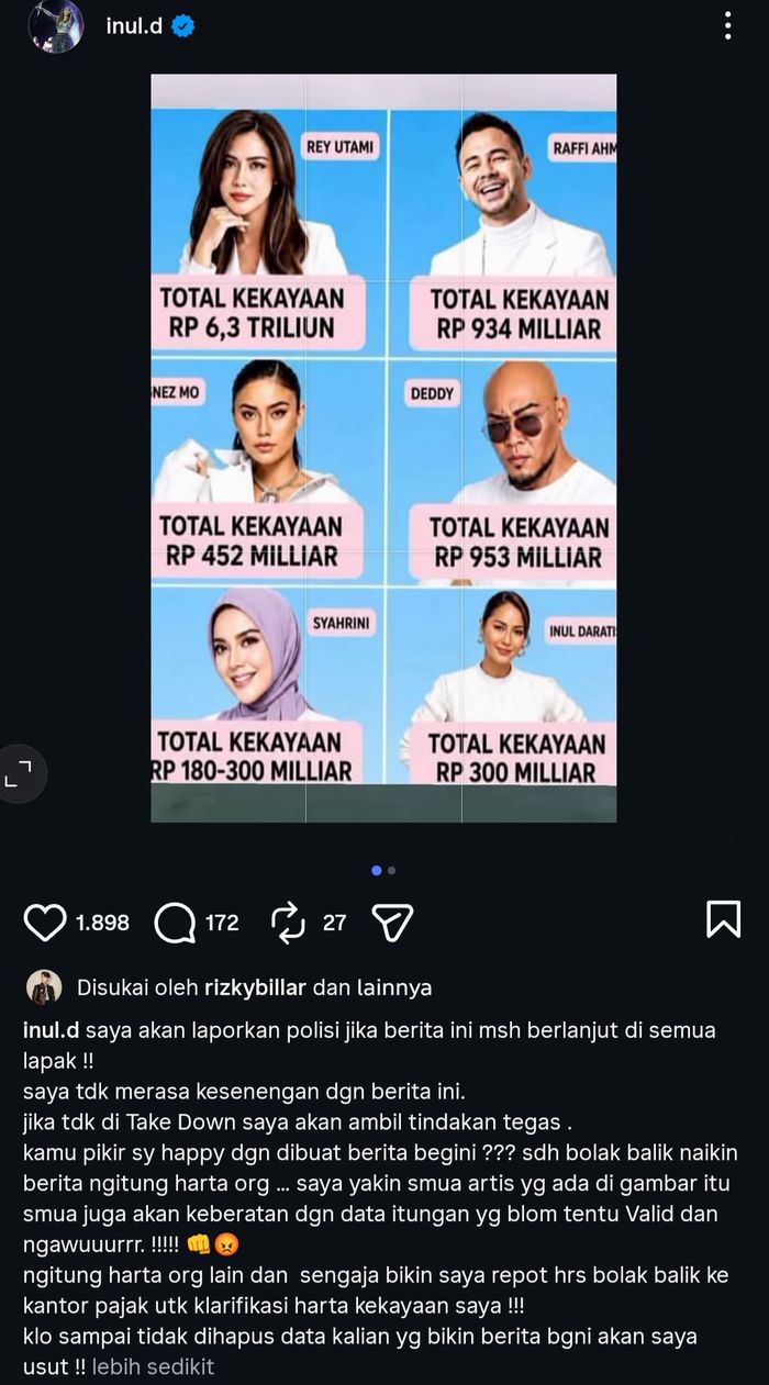 Inul Daratista Murka Harta Kekayaanya Disebut Tembus Rp300 Miliar ...