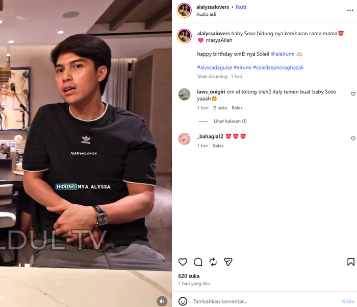 Wajah Baby Soleil Mirip Alyssa Daguise? El Rumi Bocorkan Paras Keponakannya
