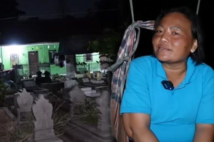 Nyalinya Gede, Emak-emak Betah Tinggal di Kuburan Angker Tanpa Tetangga ... Nyalinya Gede, Emak-emak Betah Tinggal di Kuburan Angker Tanpa Tetangga ...