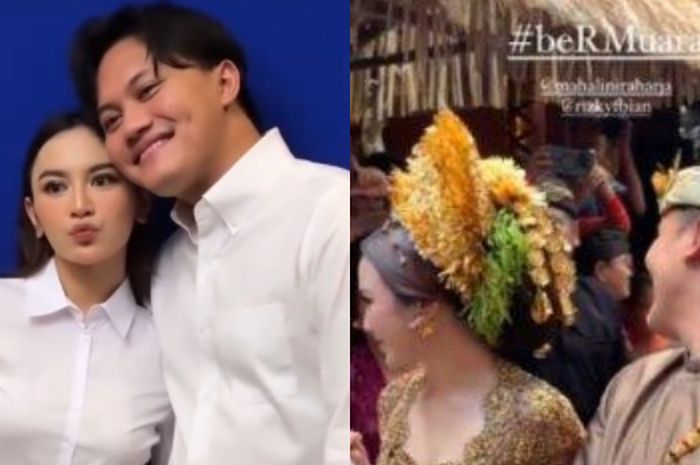 Potret Bahagia Rizky Febian dan Mahalini, Resmi Nikah Adat di Bali Hari Ini