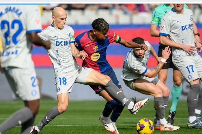 Detik-detik Lamine Yamal Kerasukan Lionel Messi, Gocek 4-5 Pemain Lawan sampai Bikin Satu ...