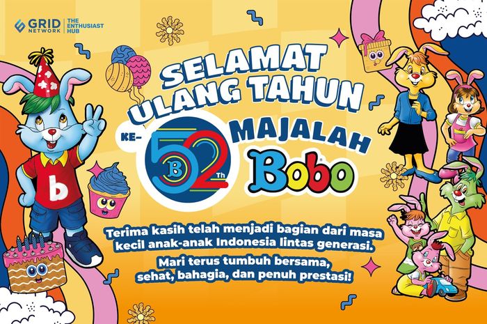 Selamat Ulang Tahun, Majalah Bobo! 52 Tahun Menjadi Teman Bermain dan Belajar Anak Indonesia - Bobo