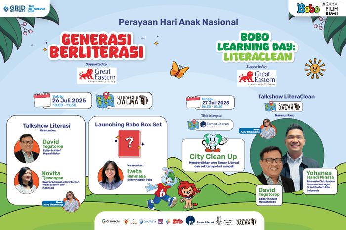 Rayakan Hari Anak Nasional 2025, Ini Rangkaian Kegiatan Seru dari Majalah Bobo untuk Anak-Anak ...