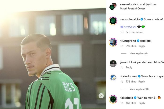 RESMI - Sassuolo Rilis Nomor Punggung Musim 2025/26, Jay Idzes Gak ...