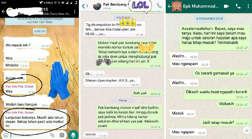 Auto Ngakak, Kumpulan 10 Chat Kocak antara Mahasiswa dengan Dosen