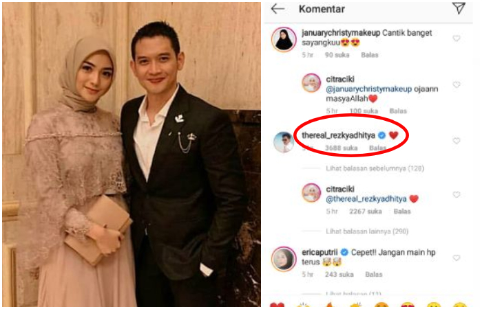 Tutupi Hubungan Asmara, Citra Kirana dan Rezky Aditya Mulai Berani Saling Berbalas Emoticon Hati ...