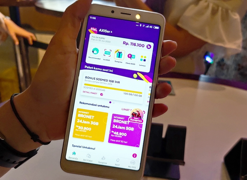 Paket Teng-Go AXIS: Main Sosmed Rp 2000 per 3 jam, Bukan Kuota