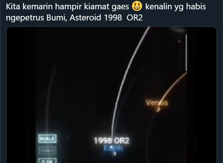 Bikin Geger Netizen, Viral Video Asteroid Hampir Tabrak Bumi Hingga Disebut Nyaris Kiamat ...