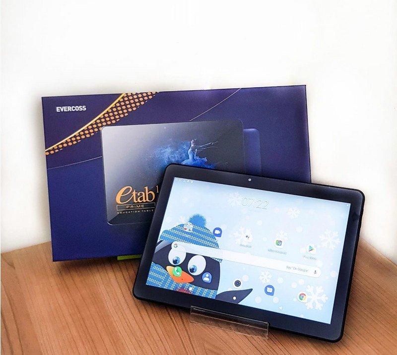 Tablet Evercoss Etab 10 Prime Untuk Belajar Online Dengan Fitur Eye Comfort