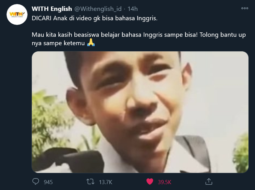 Meme 'Nggak Bisa Bahasa Inggris' Viral, Sang Anak Dicari dan Bakal ...