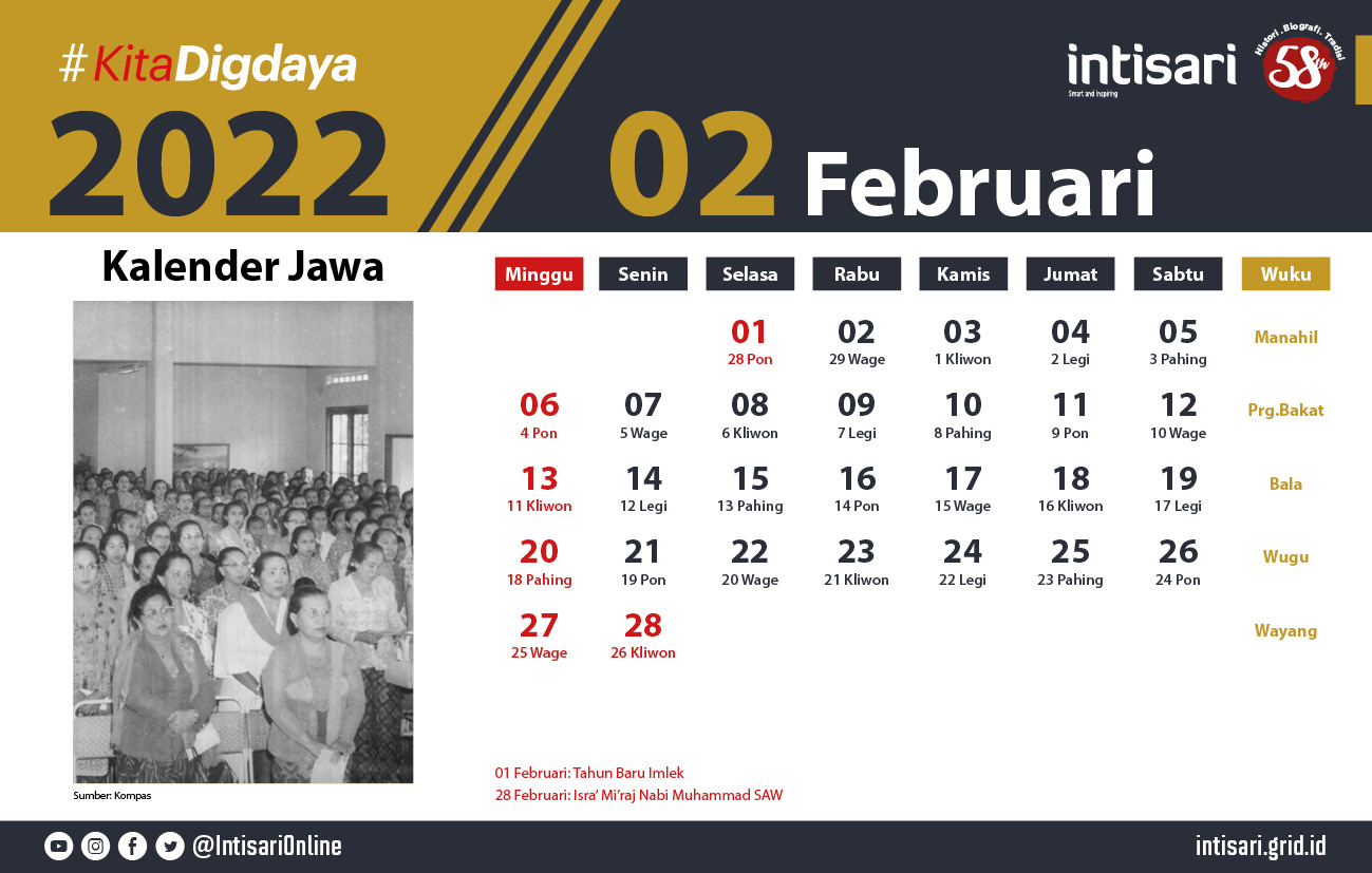 Cek Kalender Februari 2022 Lengkap Ada Hari Peristiwa Kapal Tujuh