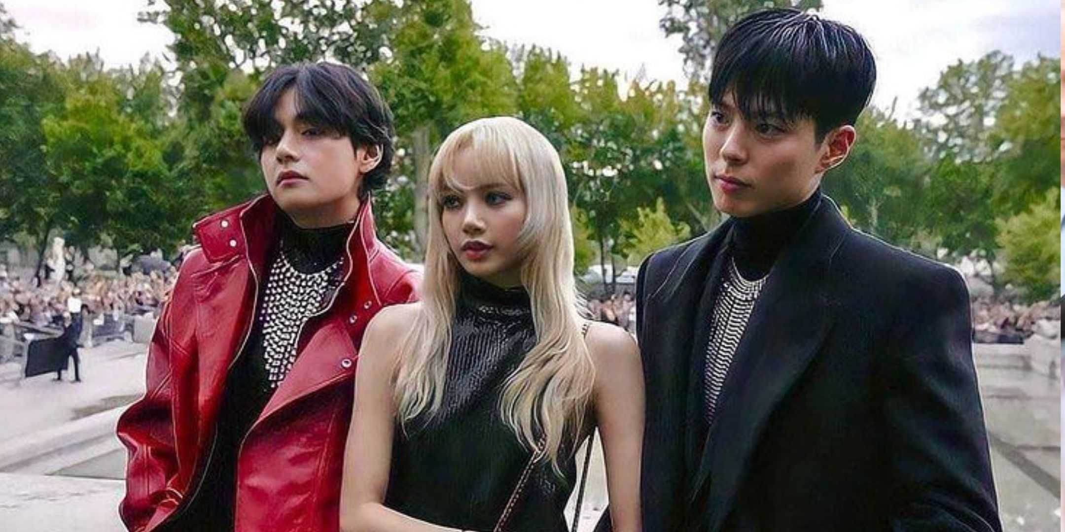 CELINE Line Foto Bareng! Netizen Takjub dengan Visual V BTS, Lisa BLACKPINK dan Park Bo Gum - Page 3