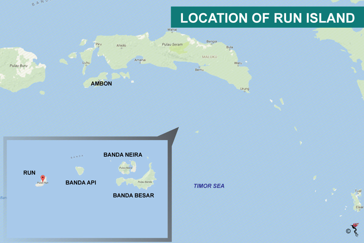 Hubungan antara Pulau Run di Kepulauan Banda dan Manhattan pada 1667 ...