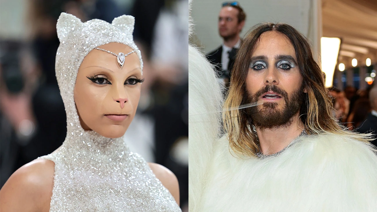 Jared Leto dan Doja Cat Cosplay Jadi Kucing Karl Lagerfeld di Met Gala ...