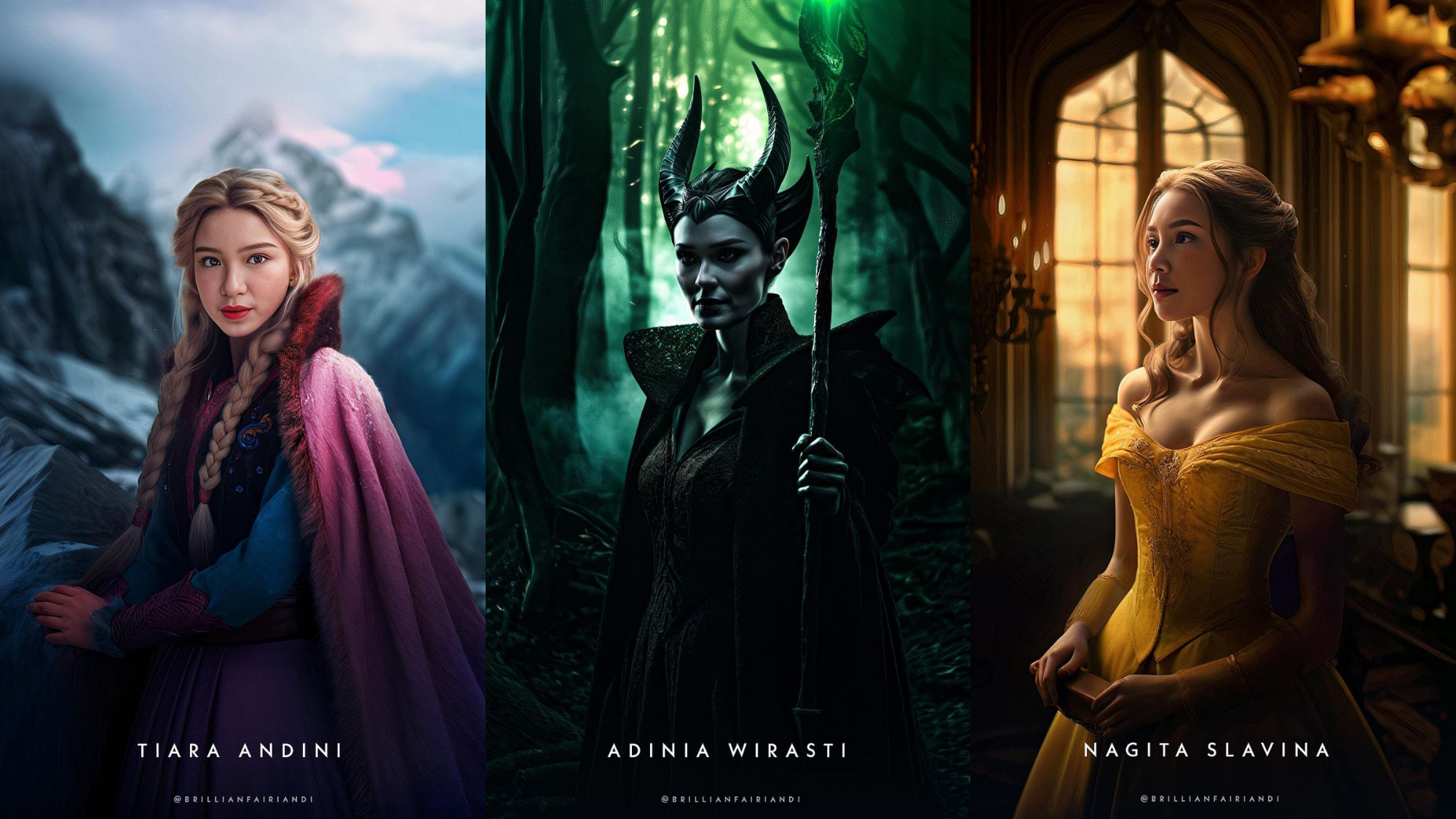 Wajah Seleb Indonesia Cewek Jadi Live Action Karakter Disney Pakai AI