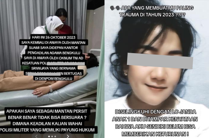Viral Oknum TNI Diduga Tendang Mantan Istrinya Hingga Berlumuran Darah, Eks Ibu Persit Ngaku ...