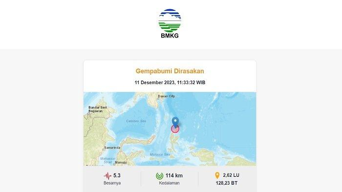 Maluku Utara Dilanda Gempa M 5,3, Ini Penjelasan BMKG tentang Sumber dan Kedalaman Gempa Bumi