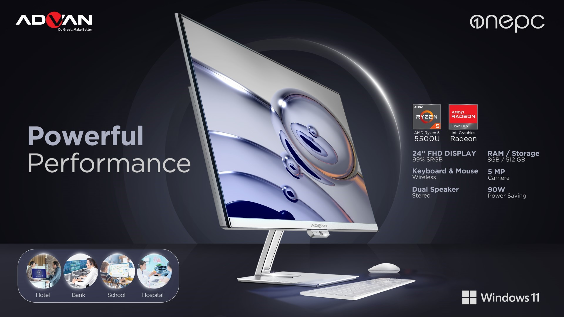 Advan Rilis All in One PC Seharga 6 Jutaan Pakai CPU AMD Ryzen 5 | Nextren