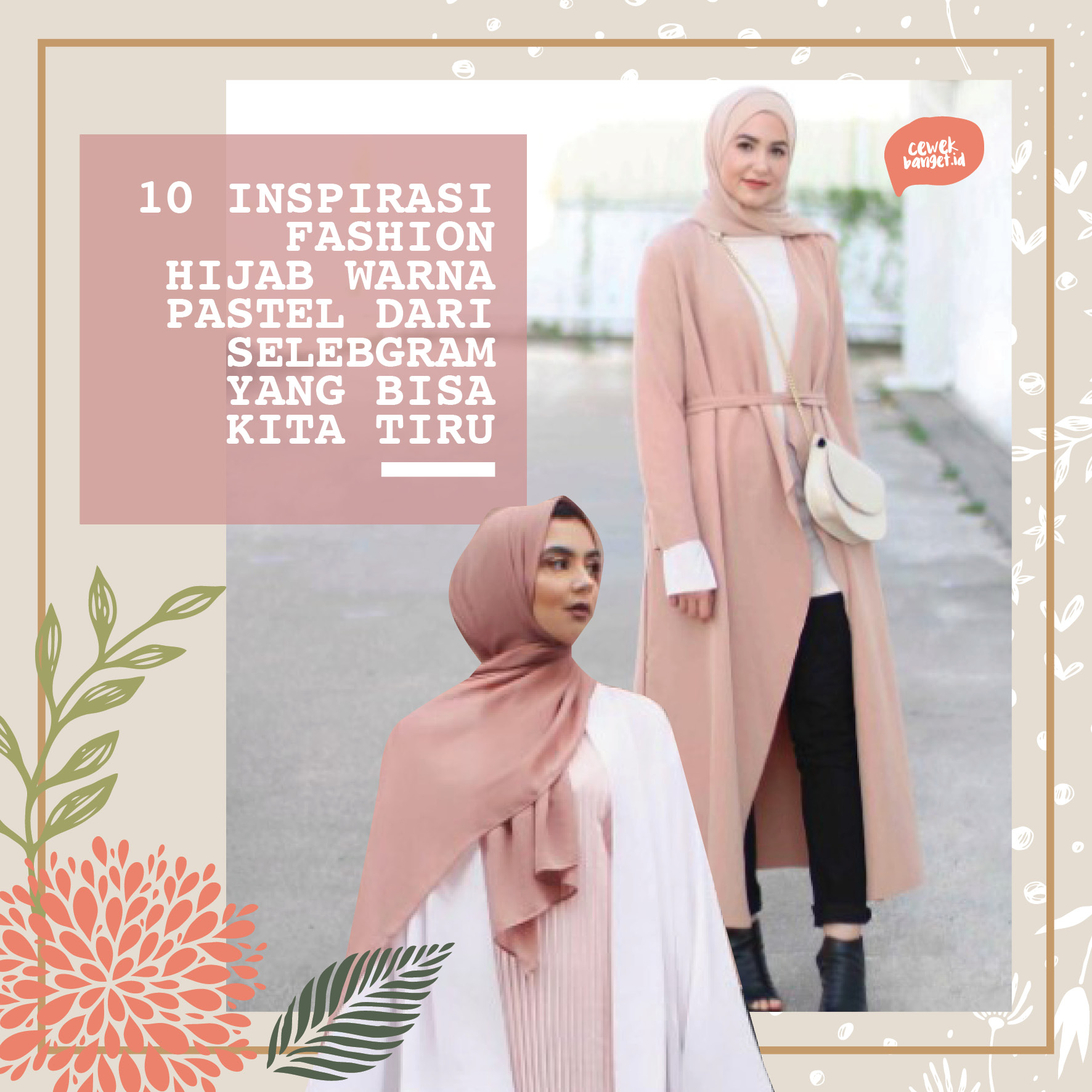 10 Inspirasi Fashion Hijab Warna Pastel dari Selebgram yang Bisa Kita Tiru - Page 2
