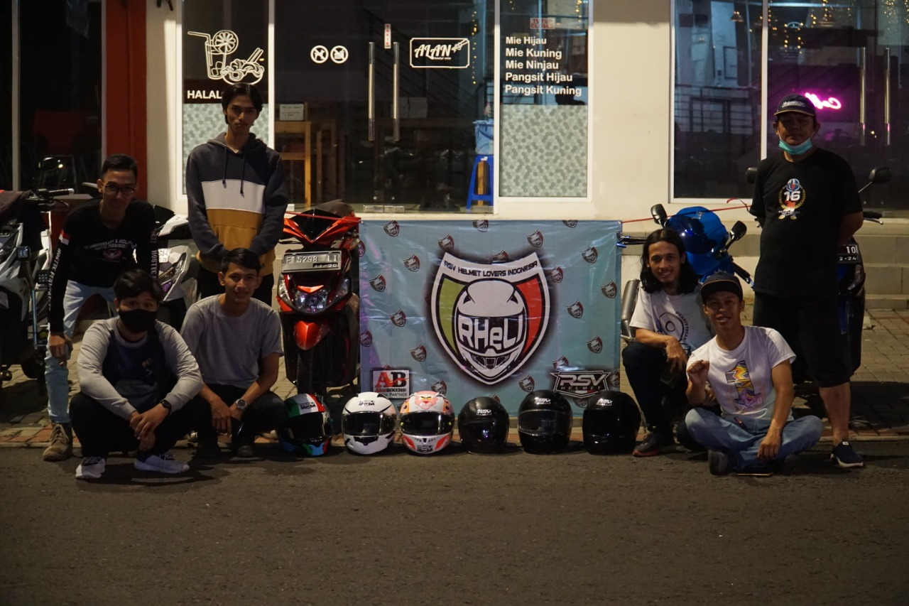Wuih, Komunitas Pecinta Helm RSV Helmet Lovers Indonesia (RHeLI) Adakan ...