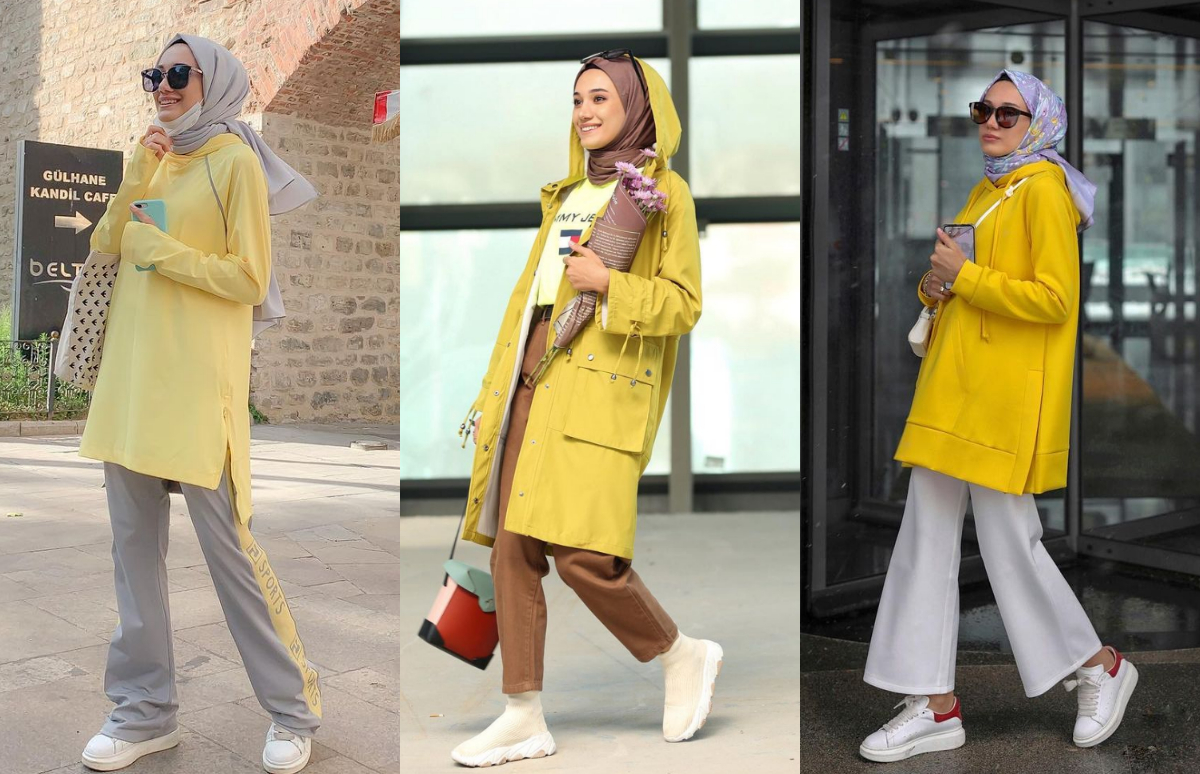 Ide OOTD Hijab Warna Kuning yang Nggak Norak ala Hijabers Pinterest | Stylo