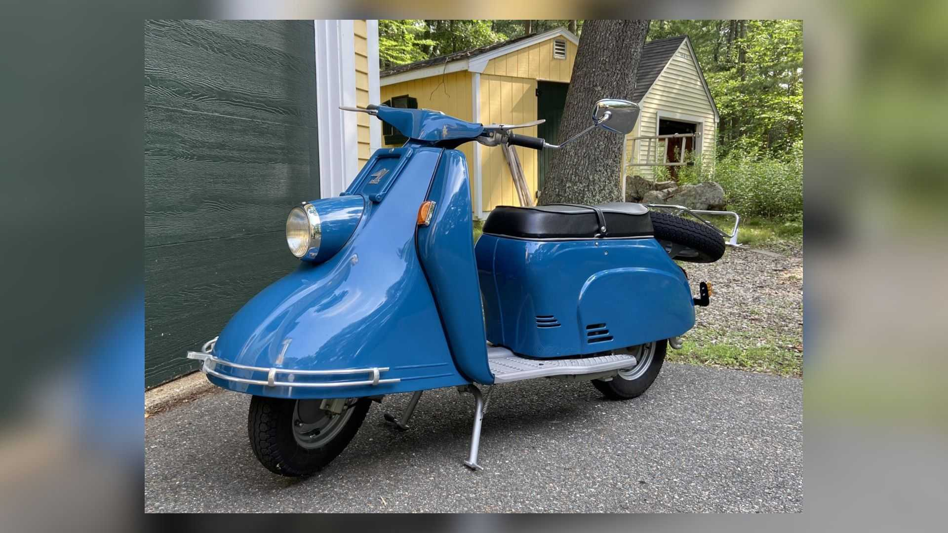 Motor Jadul Plus Langka Mirip Lambretta Dilelang, Desain Mukanya Mirip ...