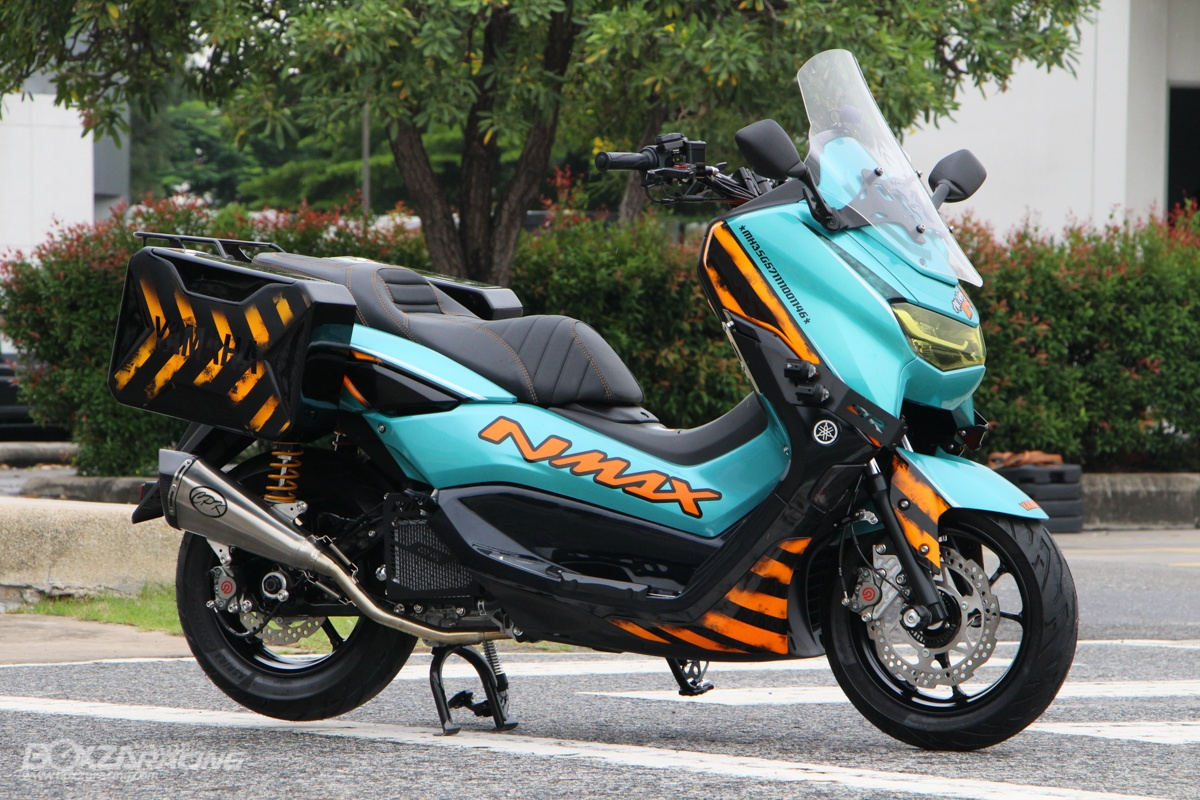Cocok Ikut Customaxi, Modifikasi Motor Yamaha NMAX Gaya Touring, Kelir ...