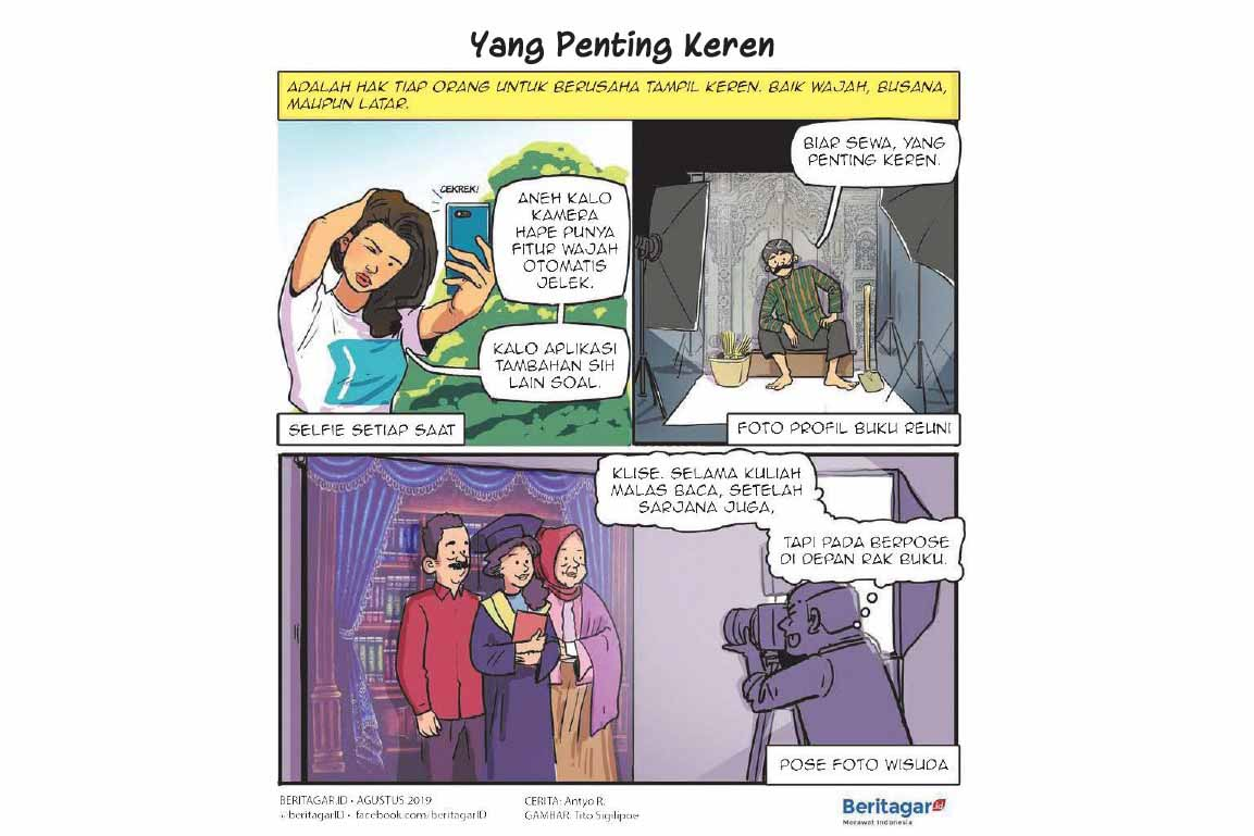 Jawab Soal Komik 'Yang Penting Keren', Buku Bahasa Indonesia Kelas X ...