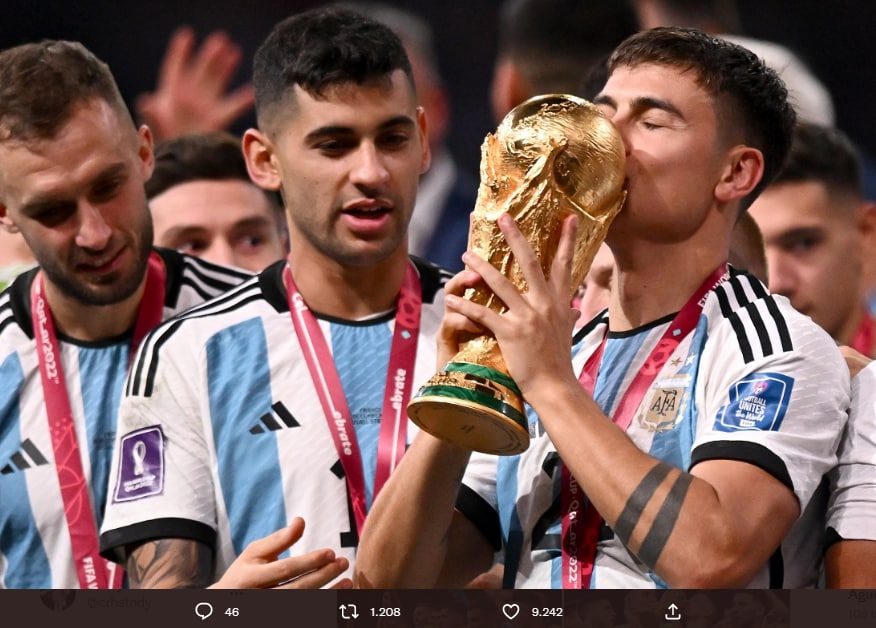 Walau Argentina Juara Dunia, Ternyata Trofi FIFA Ini Harus Dikembalikan ...