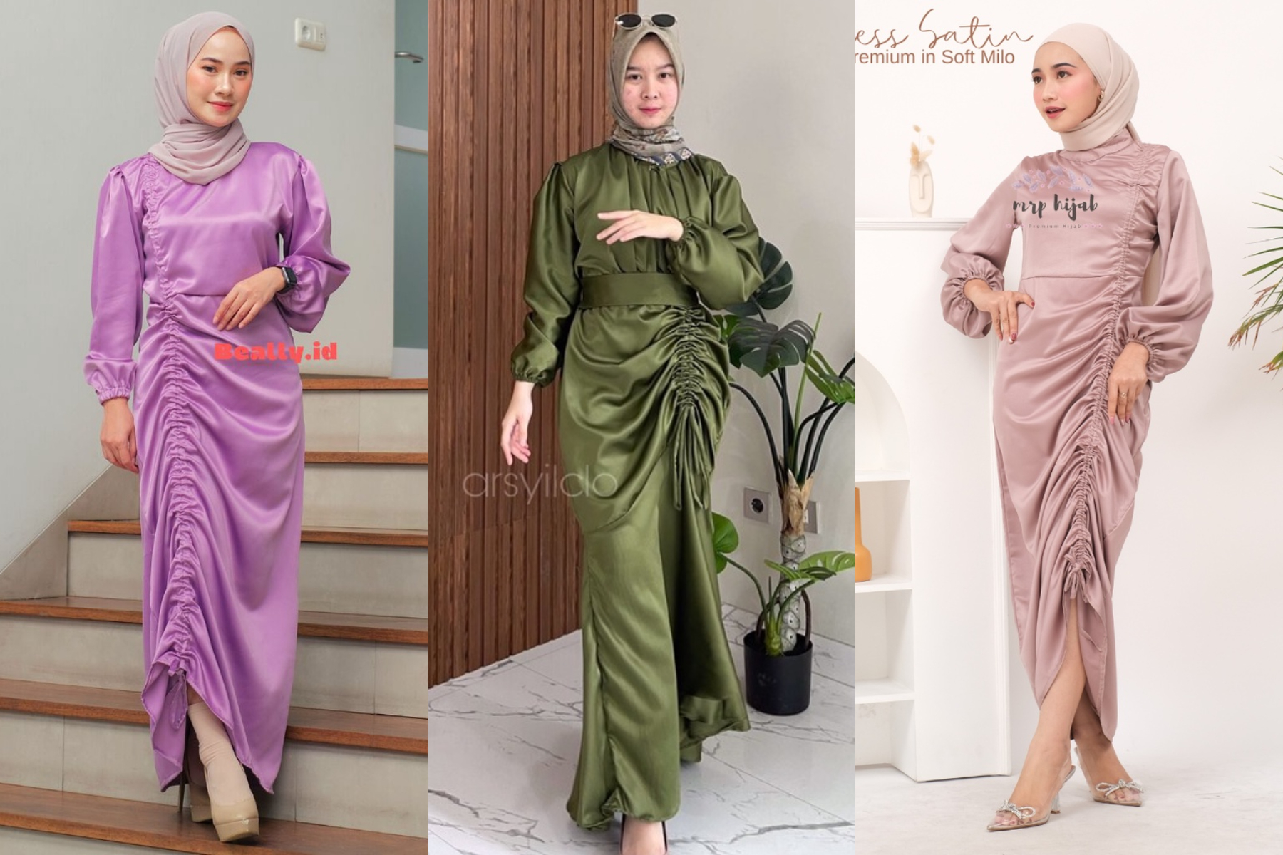 Pilihan Dress Serut Hijab Harga Murah yang Cocok Dipakai untuk ...