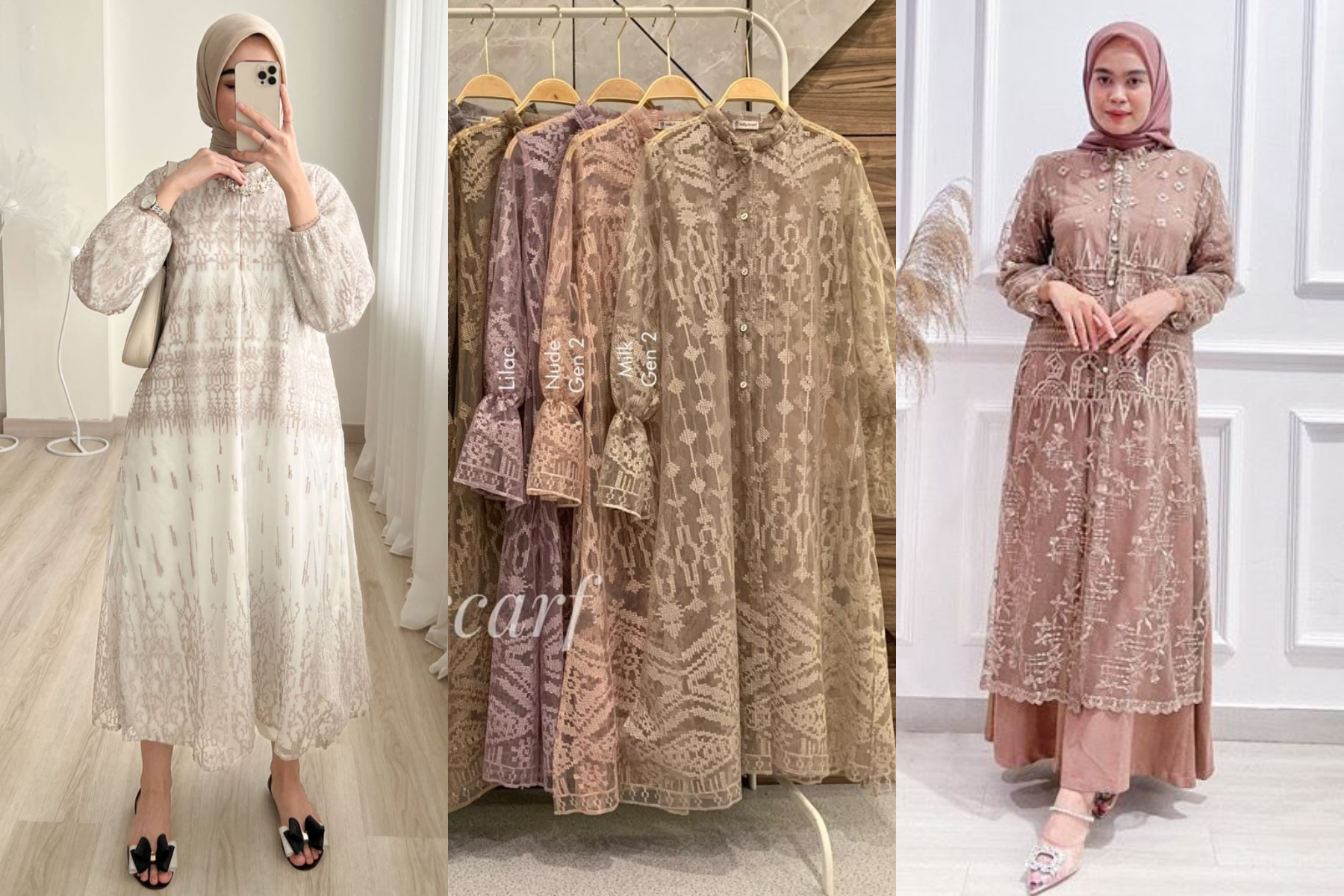 Rekomendasi Lace Dress Hijab Murah Untuk Lamran Kondangan Hingga Idul