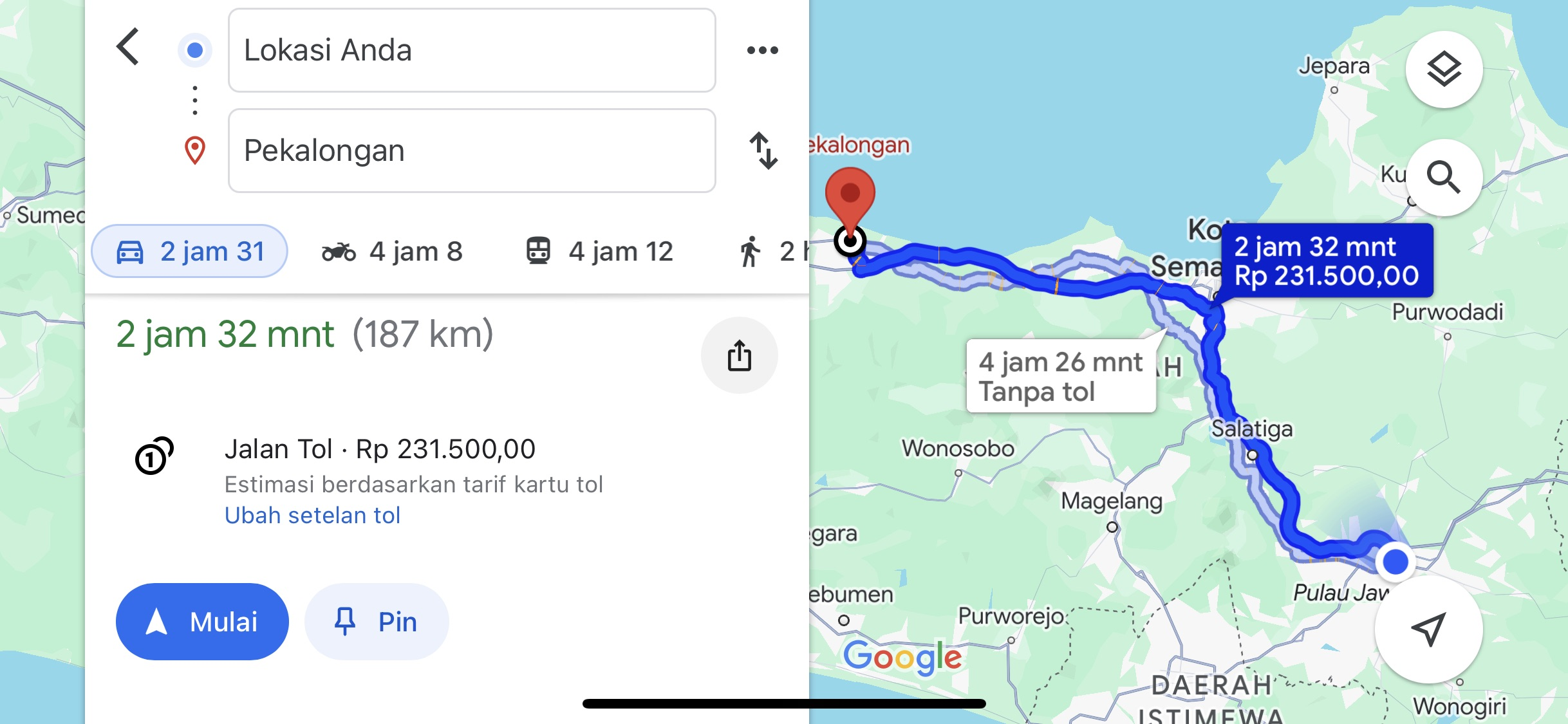 Mudik Jadi Mudah, Cara Cek Tarif Tol di Google Maps Ternyata Sepele ...